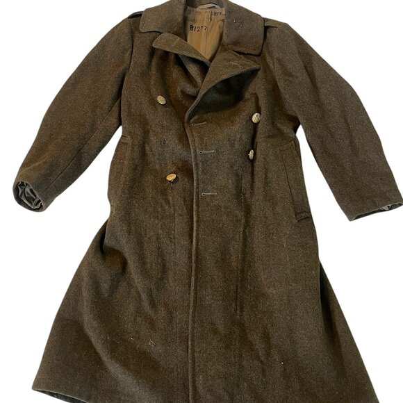 fdsafsd | Jackets & Coats | Vintage Us Military Wwii Wool Trench Coat ...